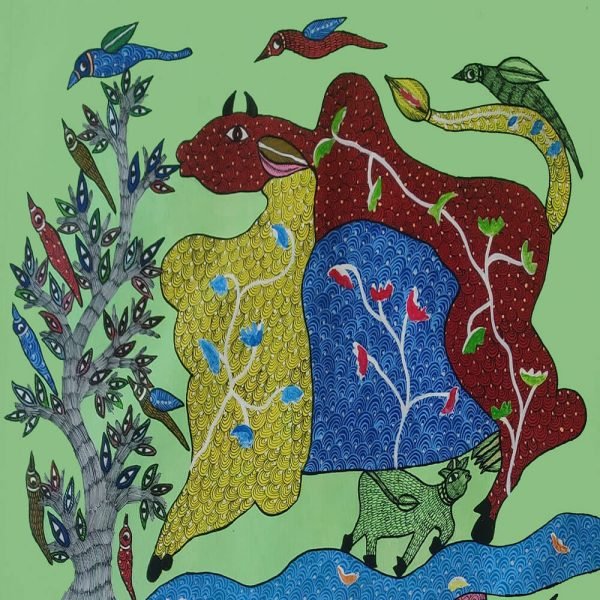 Forest Life - Gond Painting & Artwork - Tribal Art India