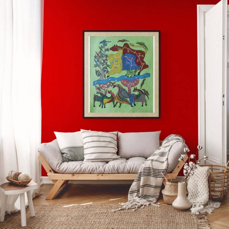 Forest Life - Gond Painting & Artwork - Tribal Art India