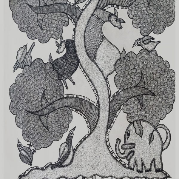 The Tree - Gond Painting & Artwork - Tribal Art India